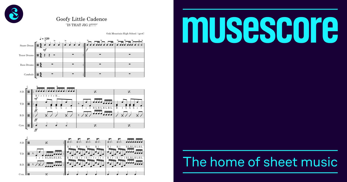 Goofy Cadence Sheet music for Tuba, Synthesizer, Trumpet other (Mixed ...