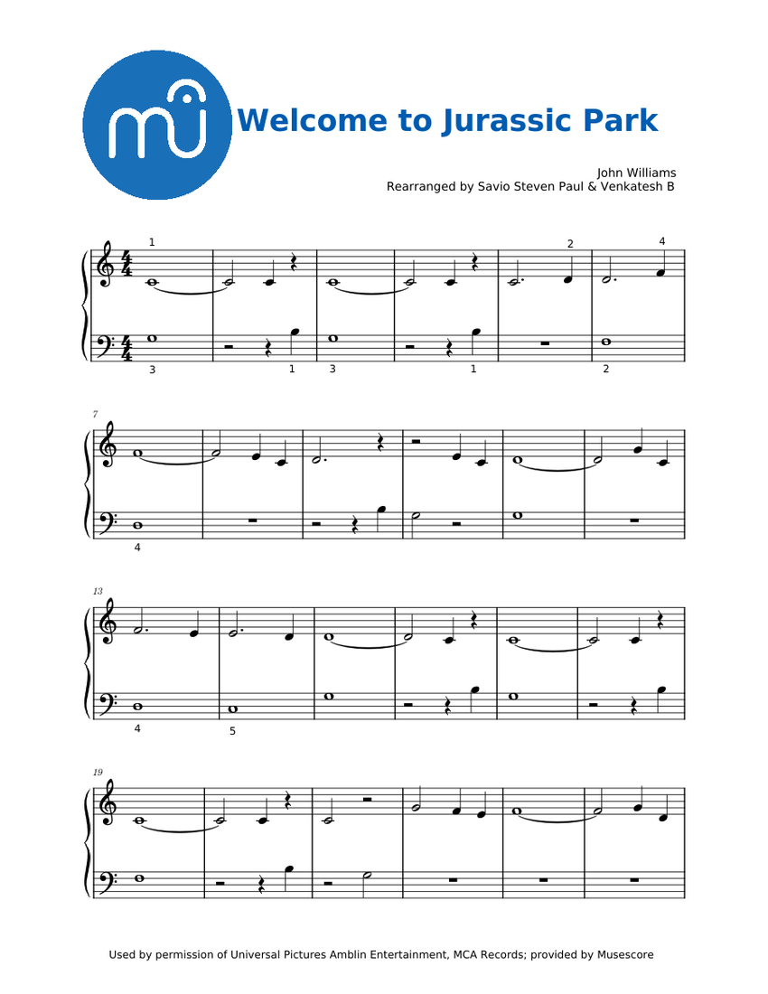 Jurassic park theme – John Williams Welcome to Jurassic Park – John ...