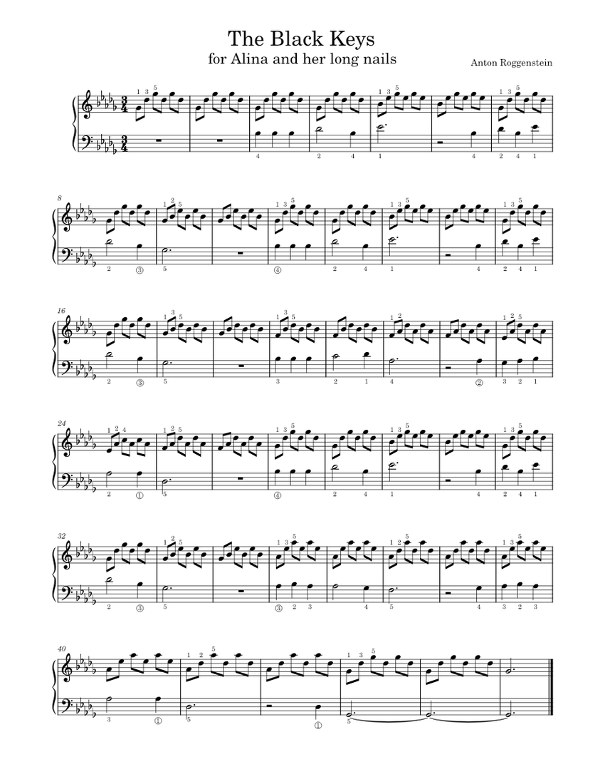 The Black Keys Sheet music for Piano (Solo) Easy | Musescore.com