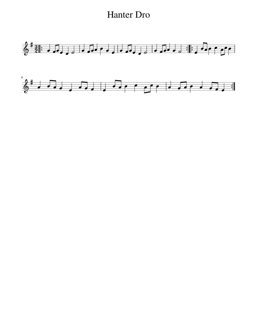Hanter Dro Sheet music for Piano (Solo) | Musescore.com