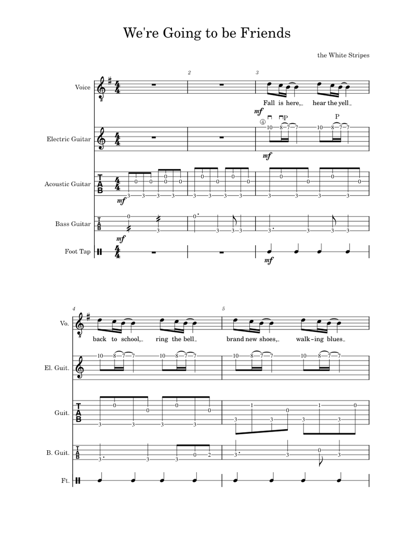 We're Going To Be Friends – Jack Johnson, Jack White, The White Stripes ...