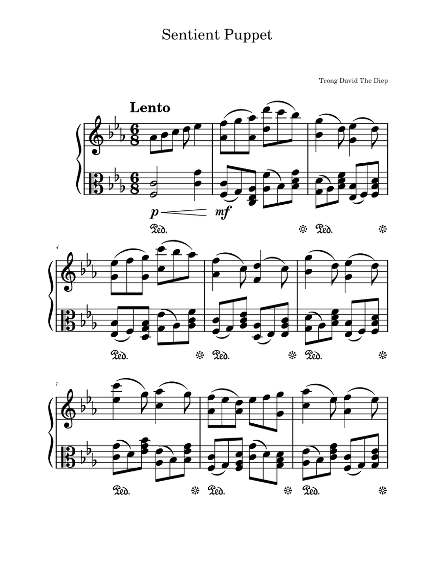 Sentient Puppet Sheet music for Celesta (Solo) | Musescore.com