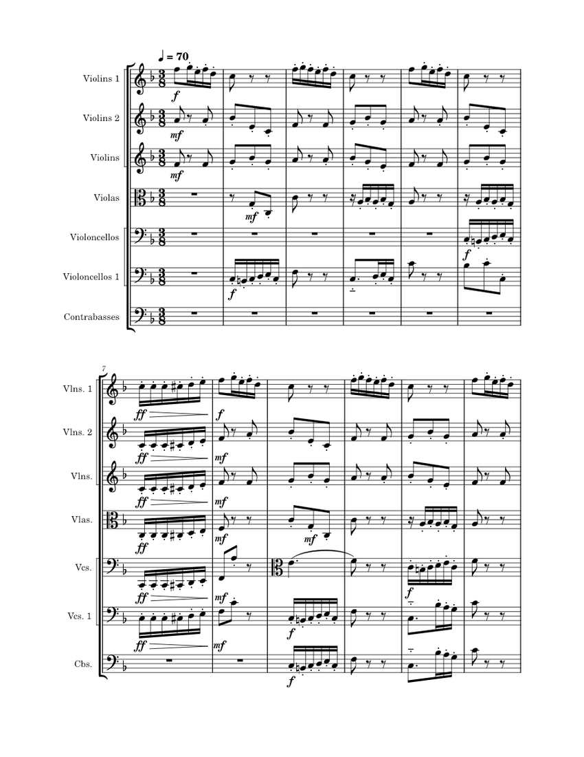 String Serenade Op.11 No.1 Sheet music for Strings group (String ...