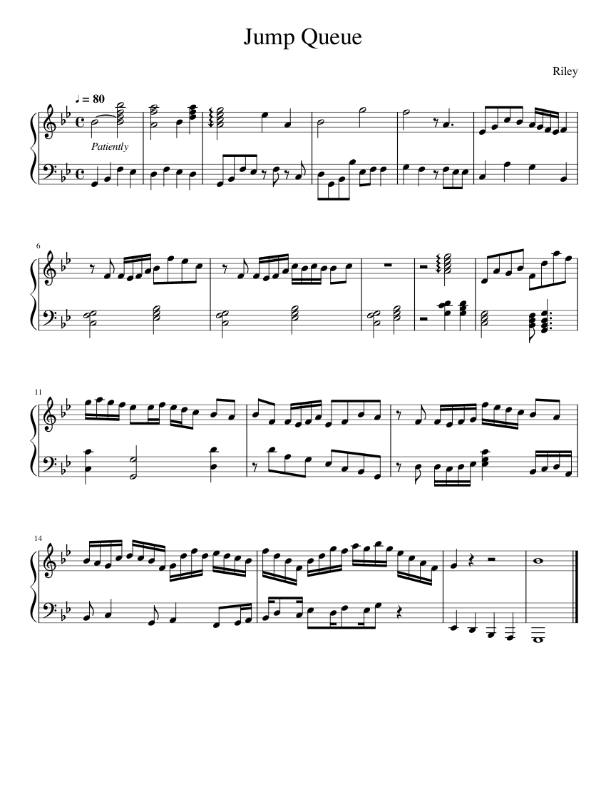 Jump Queue Sheet music for Piano (Solo) | Musescore.com