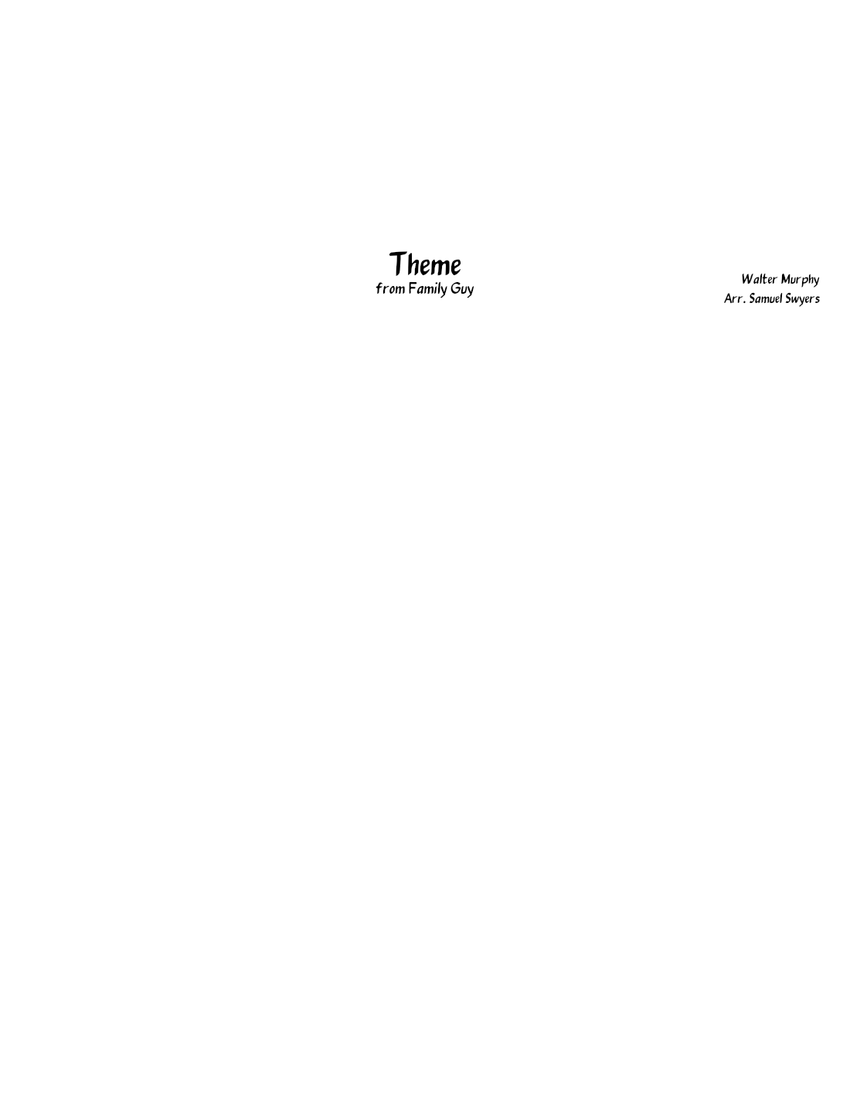 Theme from Family Guy Sheet Music with Chords for Piano, Trombone ...