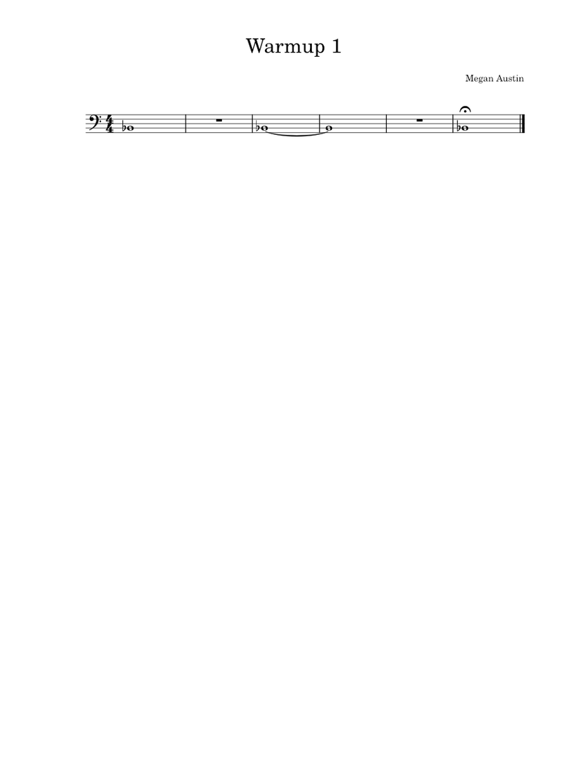 Warmup 1 Sheet music for Piano (Concert Band) | Musescore.com