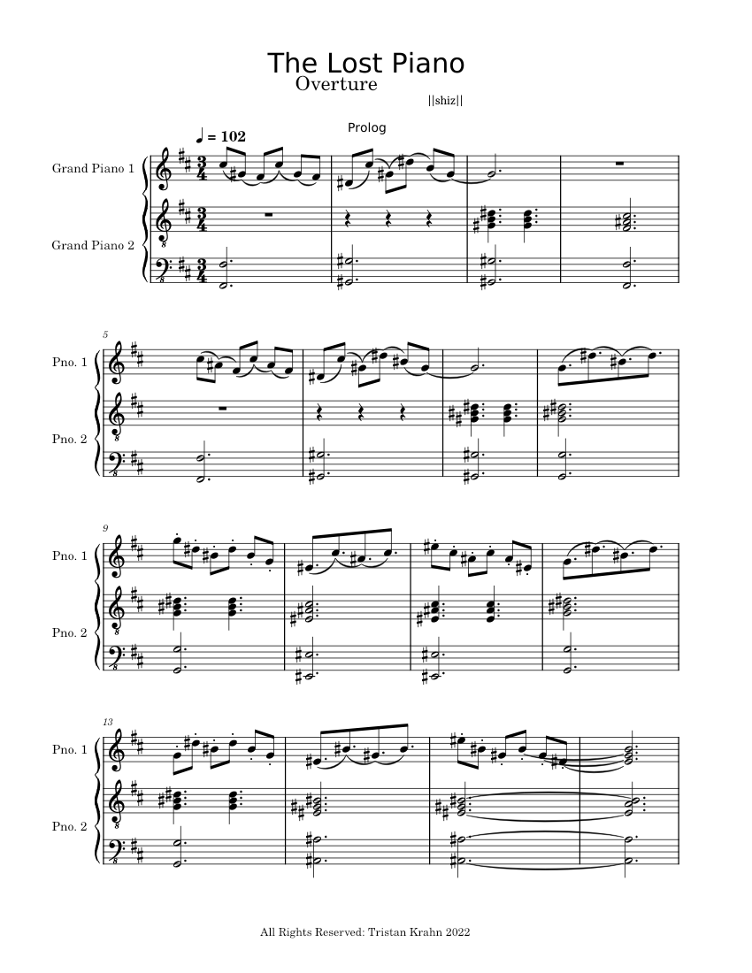 The Lost Piano Sheet music for Piano (Piano Duo) | Musescore.com