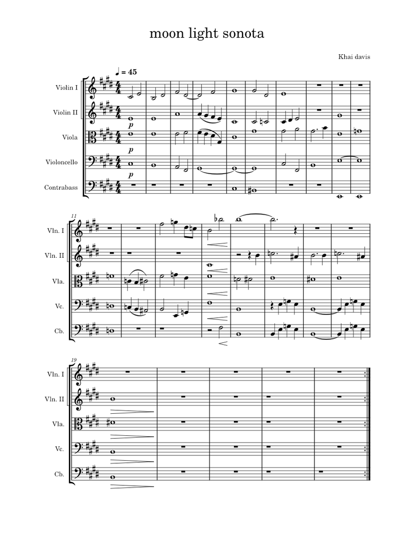 moon light sonota - piano tutorial