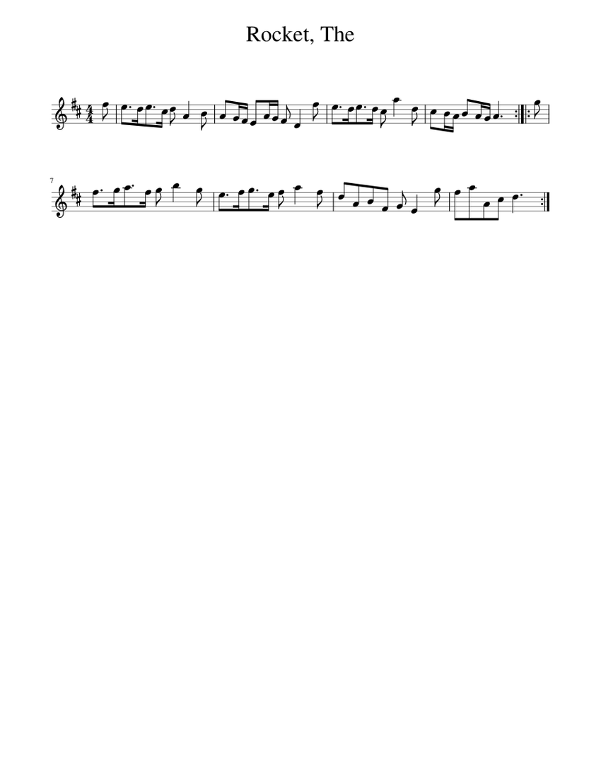 The Rocket Sheet music for Piano (Solo) | Musescore.com