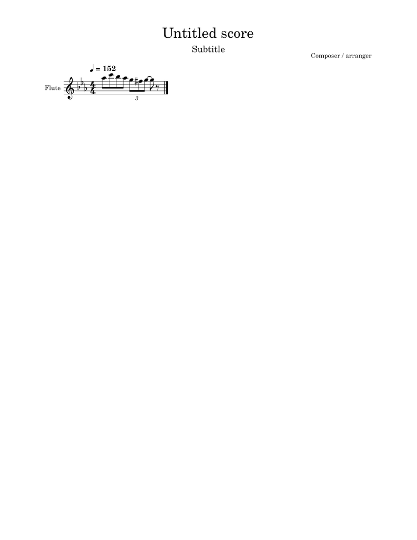 Flute bug Sheet Music for Flute (Solo) | MuseScore.com