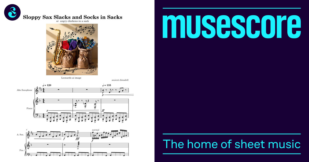 sax slacks and socks in sacks – chinadoll Sheet music for Piano ...