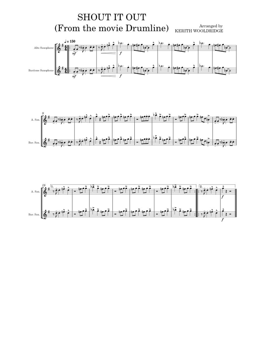 Shout it Out (From the movie Drumline) – KERITH WOOLDRIDGE shout it out ...