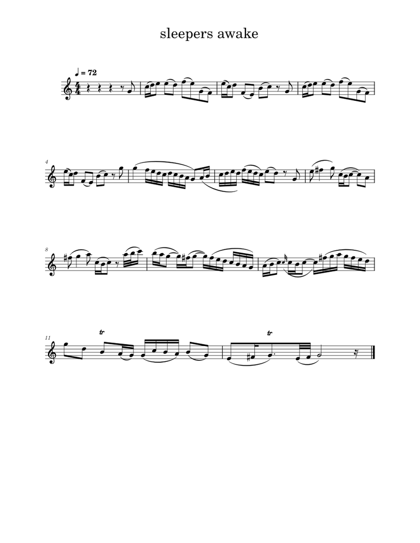 Sleepers, Awake (Wachet Auf) – Johann Sebastian Bach sleepers awake ...