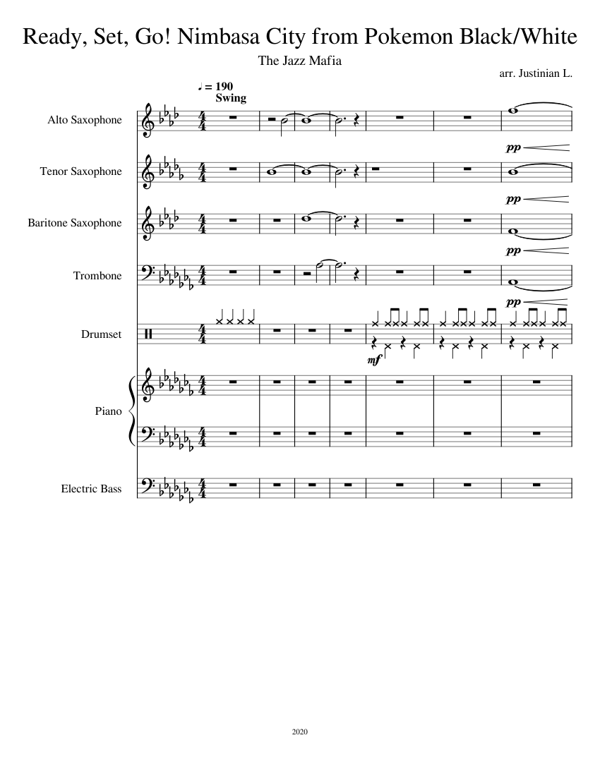Ready, Set, Go! Nimbasa City from Pokemon Black/White Sheet music for ...