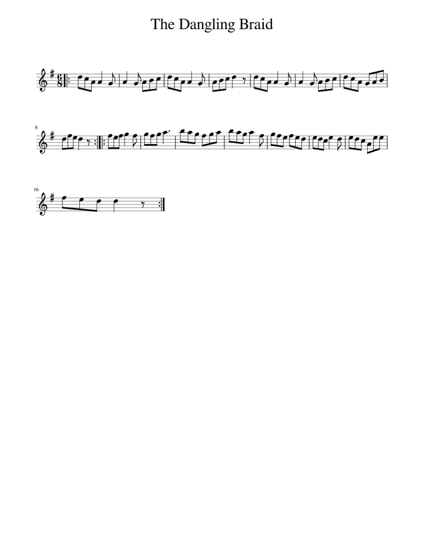 The Dangling Braid Sheet music for Piano (Solo) Easy | Musescore.com