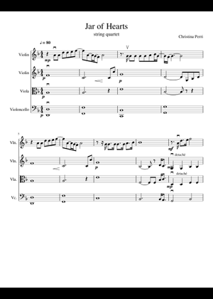 Jar Of Hearts Piano Sheet Music Jar Of Hearts Christina Perri Free