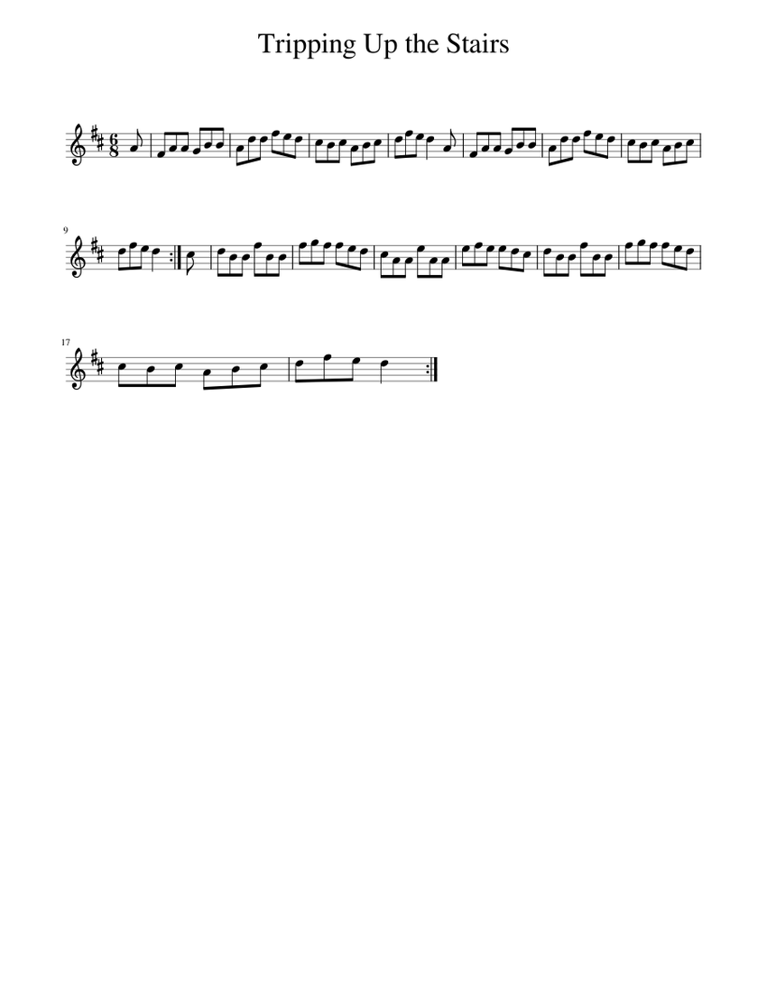 Tripping Up the Stairs Sheet music for Piano (Solo) Easy | Musescore.com