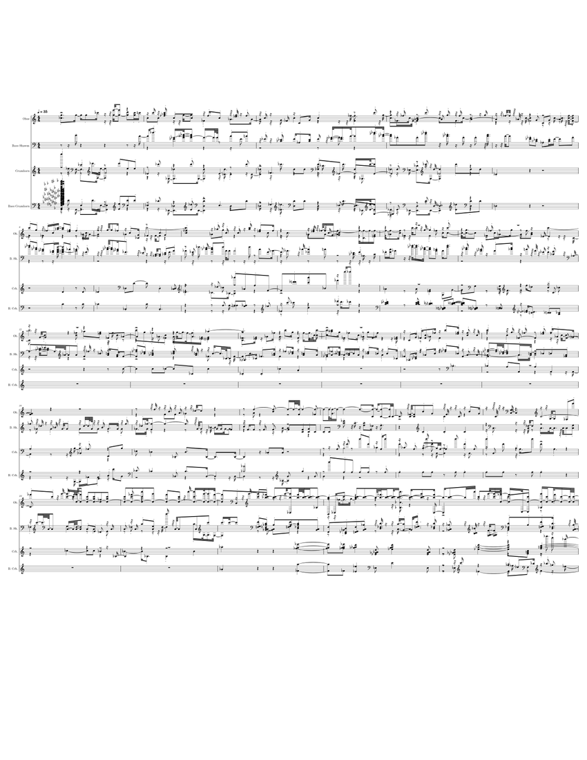 solaris three x Sheet music for Oboe, Woodwinds (other) (Mixed Quartet ...