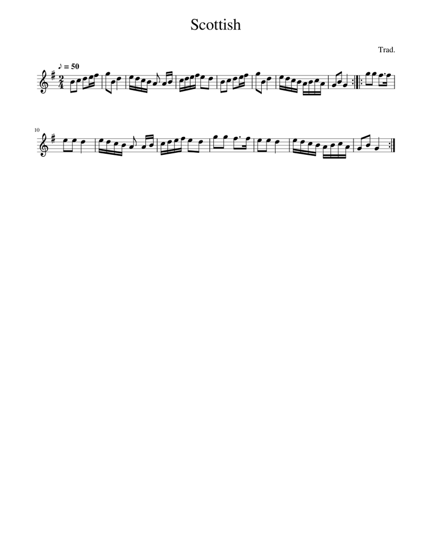 Traditional music - Scottish Sheet music for Piano (Solo) | Musescore.com