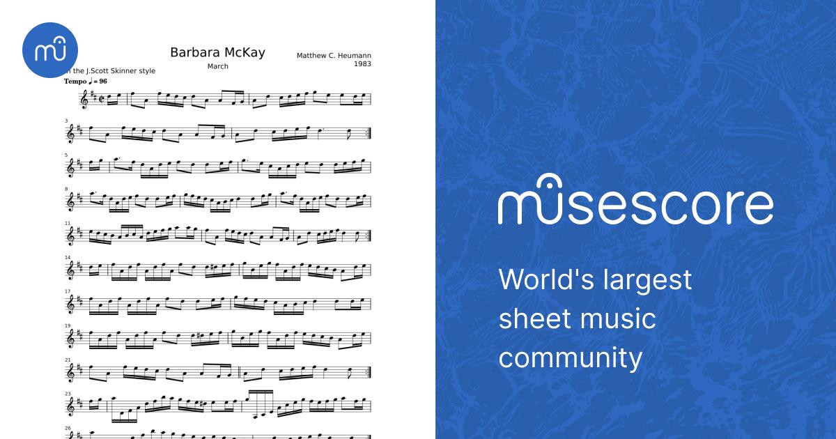 Barbara McKay - Matthew C Heumann Sheet Music for Piano (Solo) easy ...