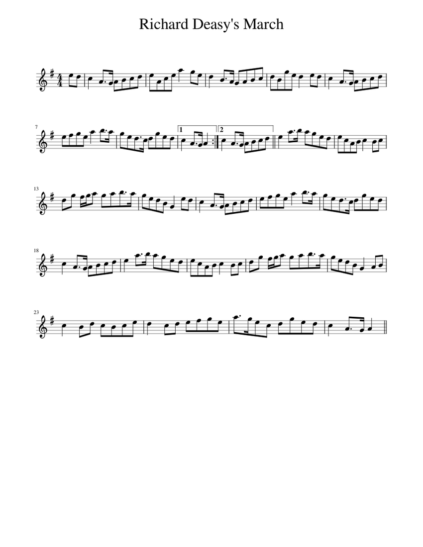 Richard Deasy's March Sheet music for Piano (Solo) | Musescore.com