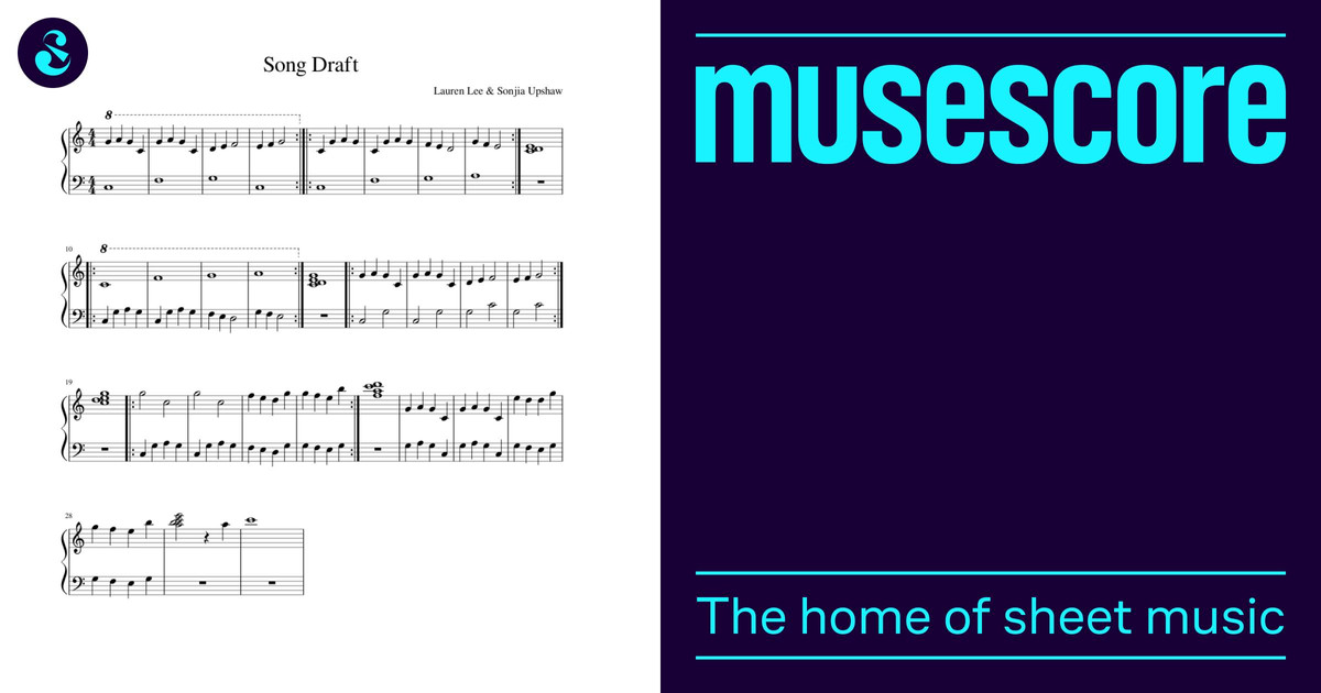 Song Draft Sheet Music for Piano (Solo) Easy | MuseScore.com