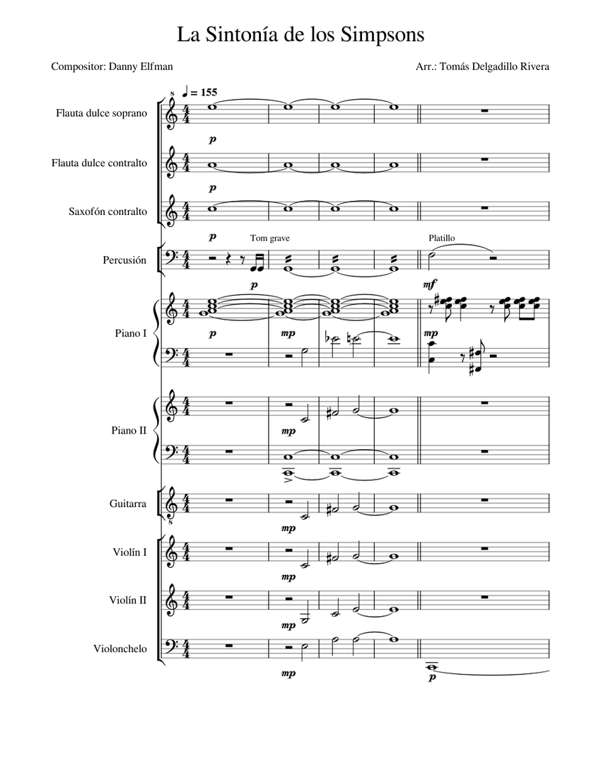 The Simpsons Main Theme – Danny Elfman La Sintonía de los Simpsons ...