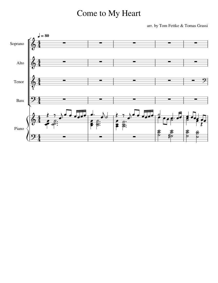 Come to My Heart – Tom Fettke & Thomas Grassi Come to My Heart full ...
