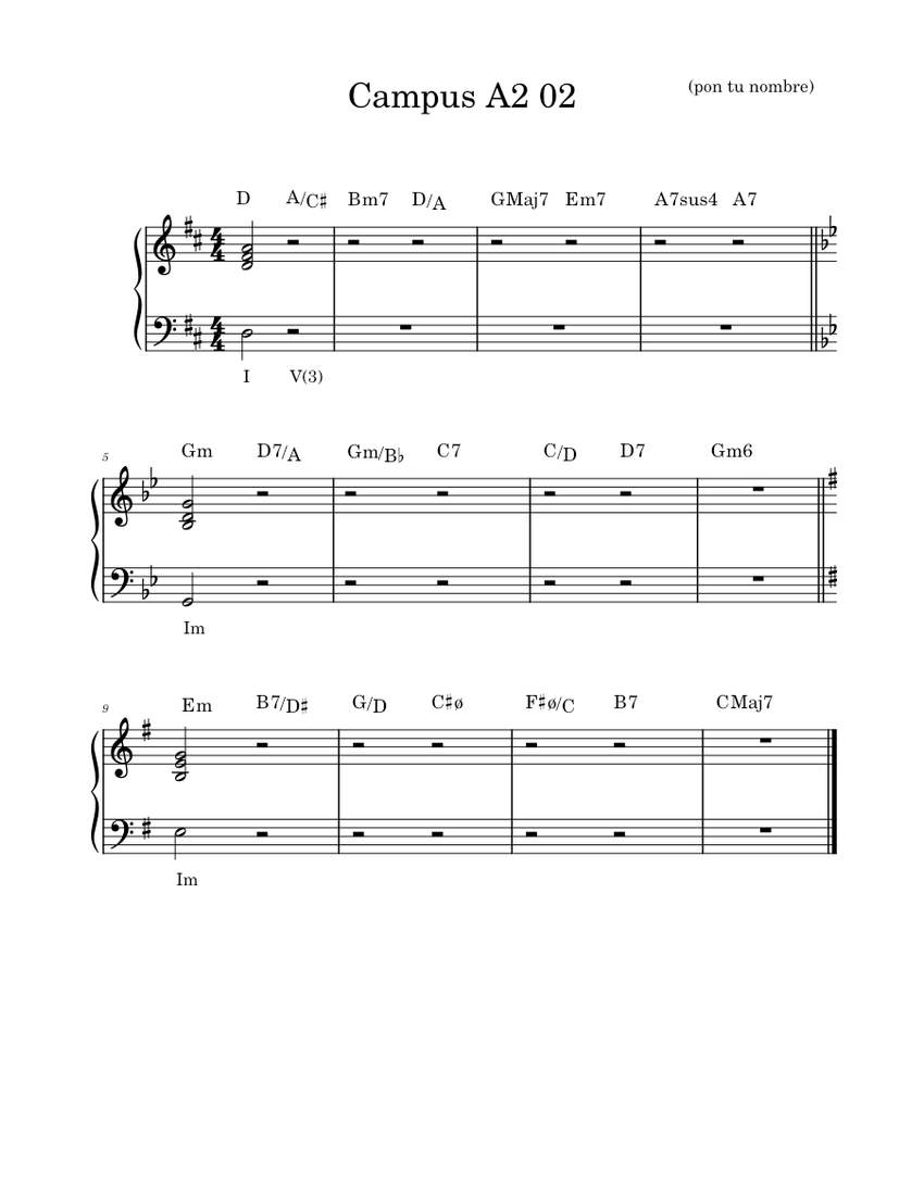 Campus A2 02 Sheet music for Piano (Solo) Easy | Musescore.com