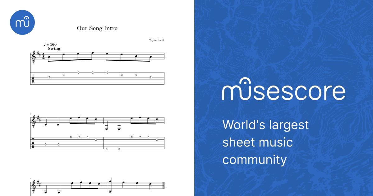 ours guitar tutorial taylor swift