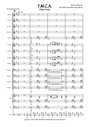 Ymca The Village People Guitar Chord Chart Capo 6th Fret Guitar