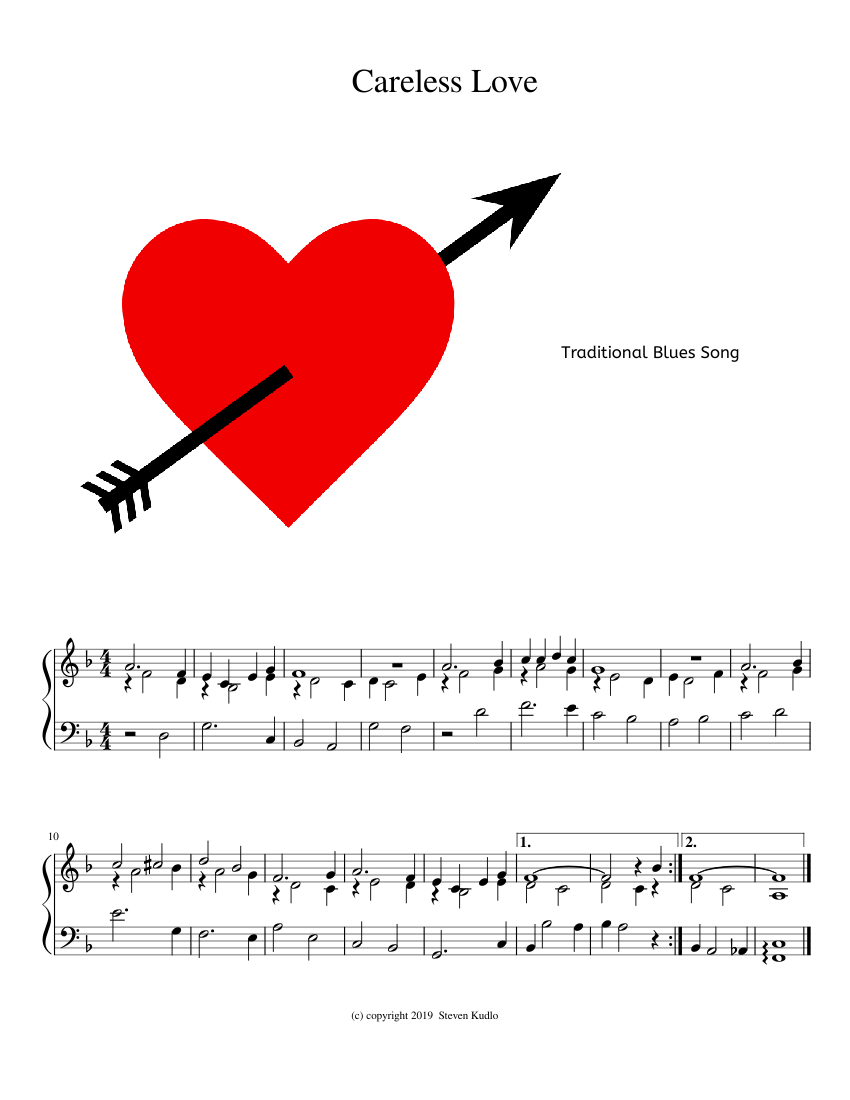 Careless Love Sheet music for Piano (Solo) Easy | Musescore.com