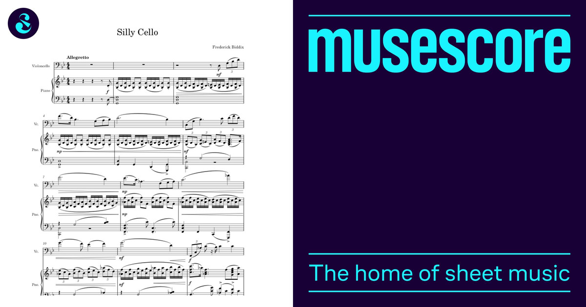 Cello (WIP) – Frederick Biddix Sheet Music for Piano, Cello (Solo ...
