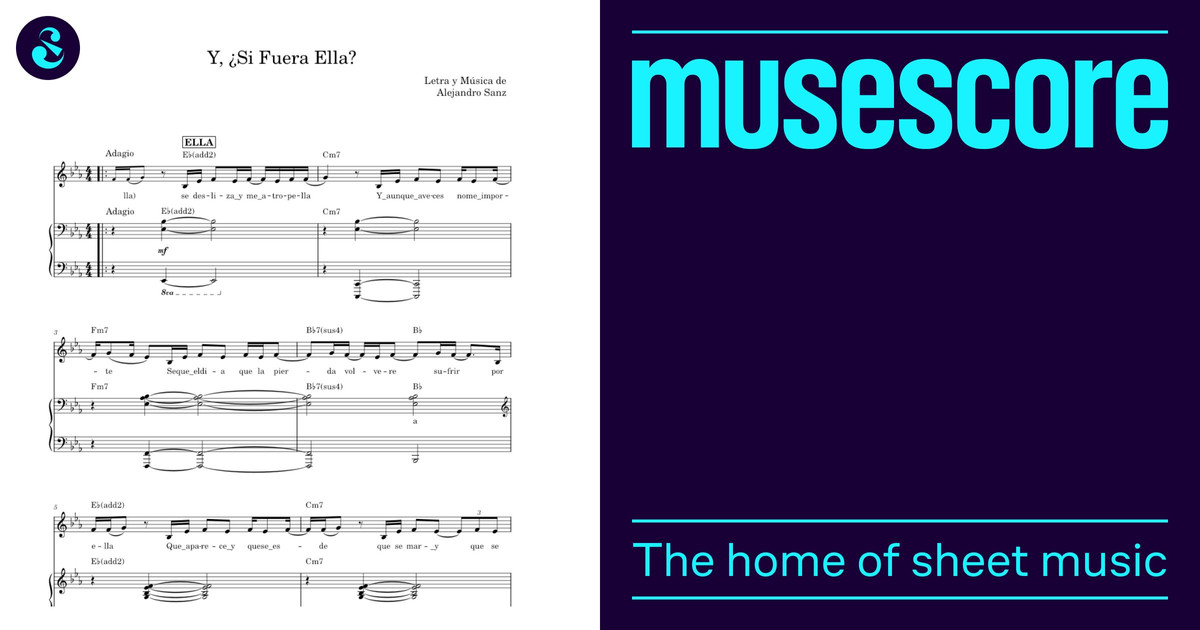 Y, ¿Si Fuera Ella? - Alejandro Sanz Sheet Music with Chords for Piano ...