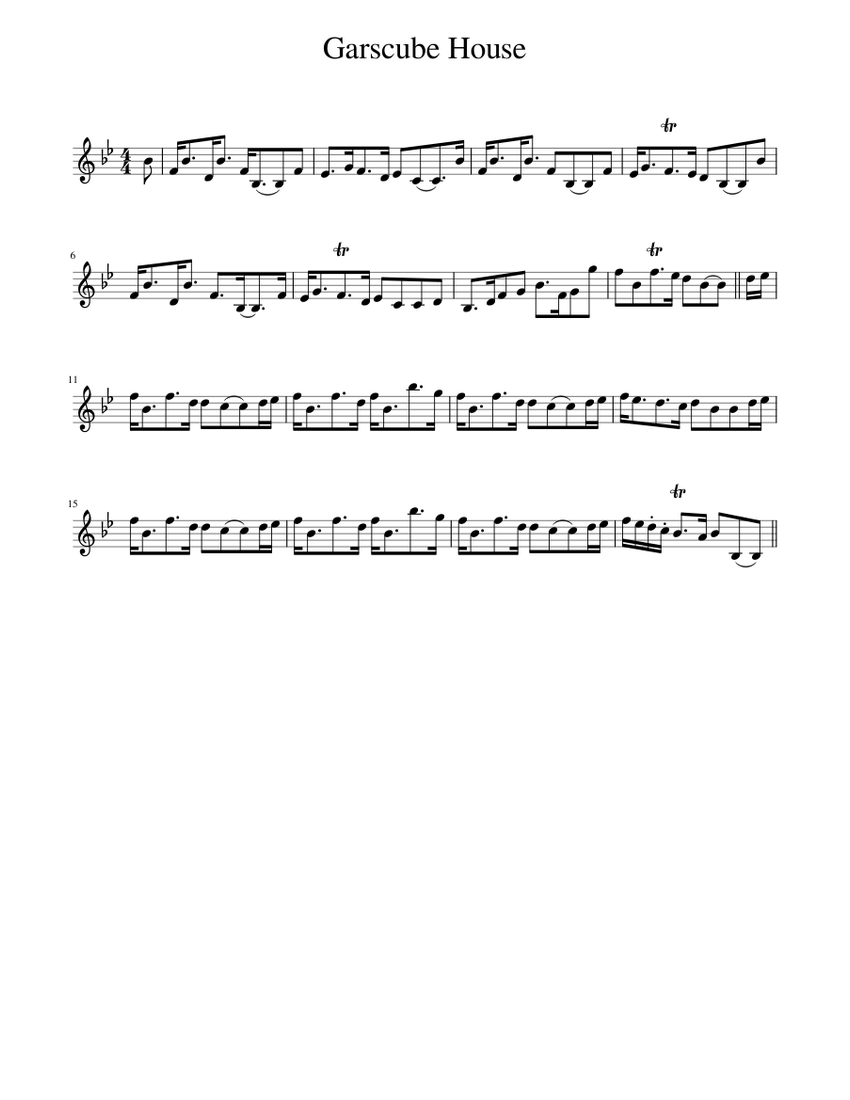 Garscube House Sheet music for Piano (Solo) Easy | Musescore.com