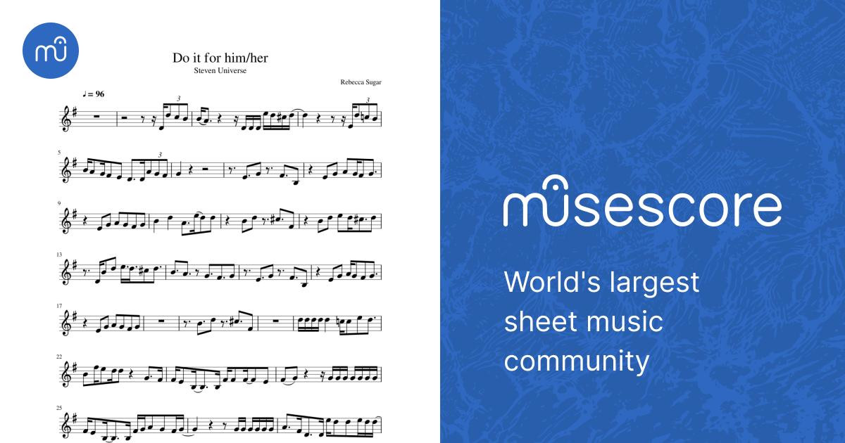 Steven Universe - Do it for him/her (Violin) Sheet Music for Violin ...