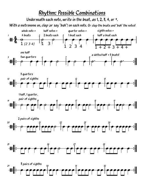rhythm reading exercise