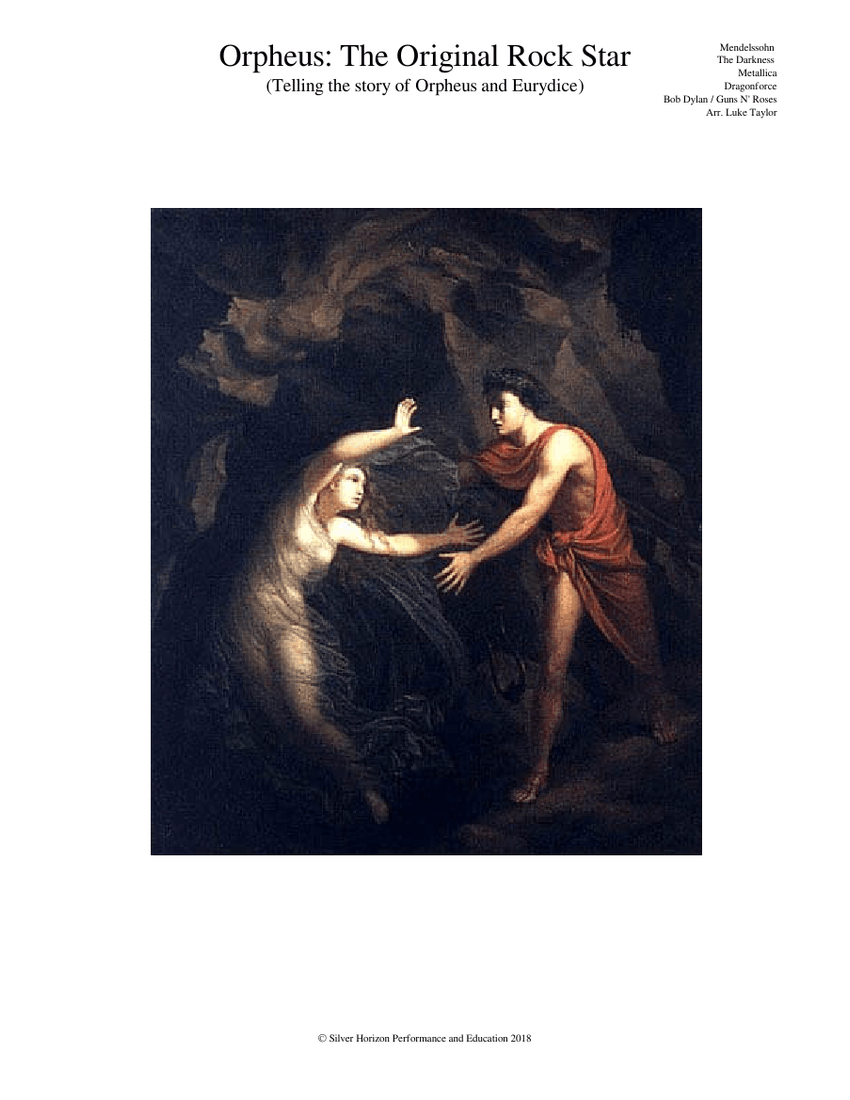 Orpheus: The Original Rock Star - Drum Corps Show Sheet Music for Organ ...