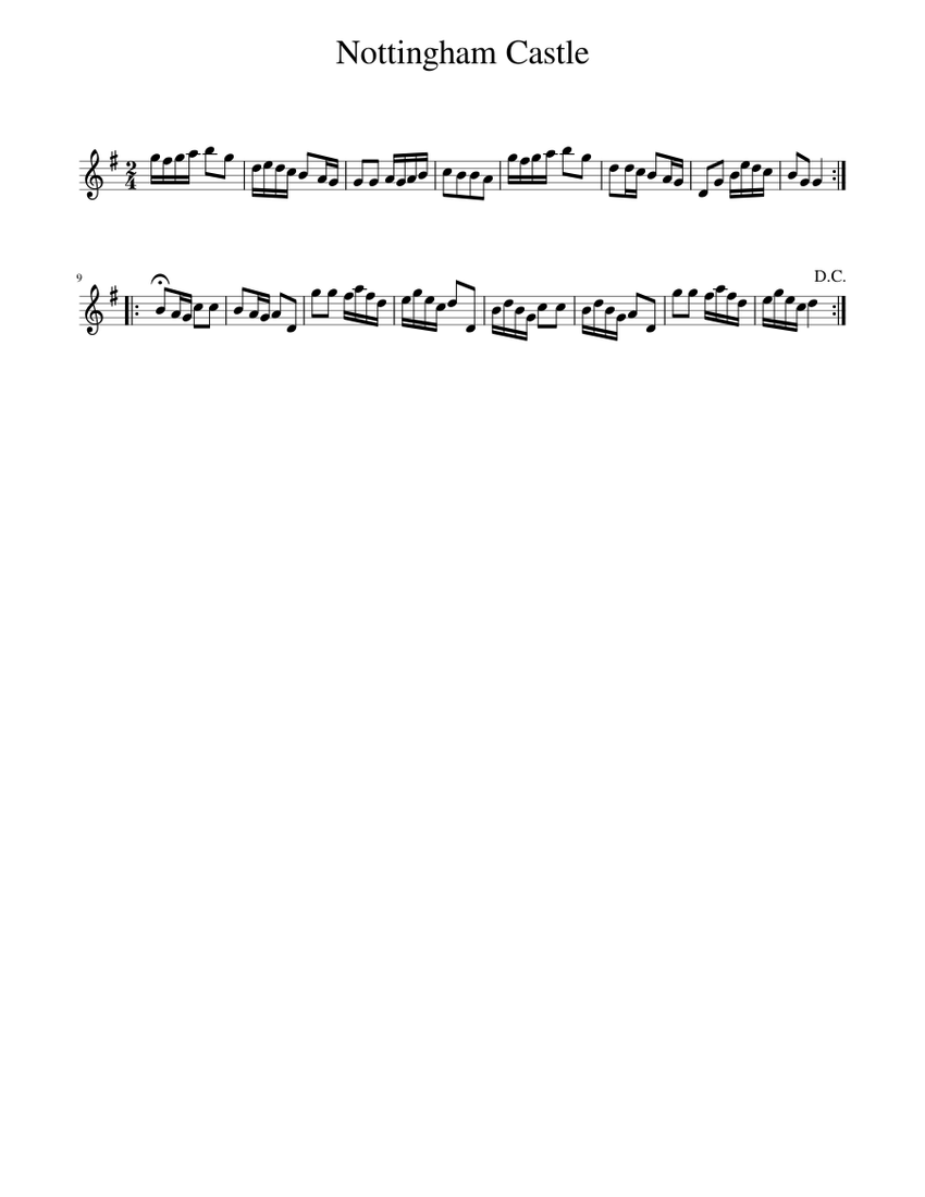 Nottingham Castle Sheet Music for Piano (Solo) Easy | MuseScore.com