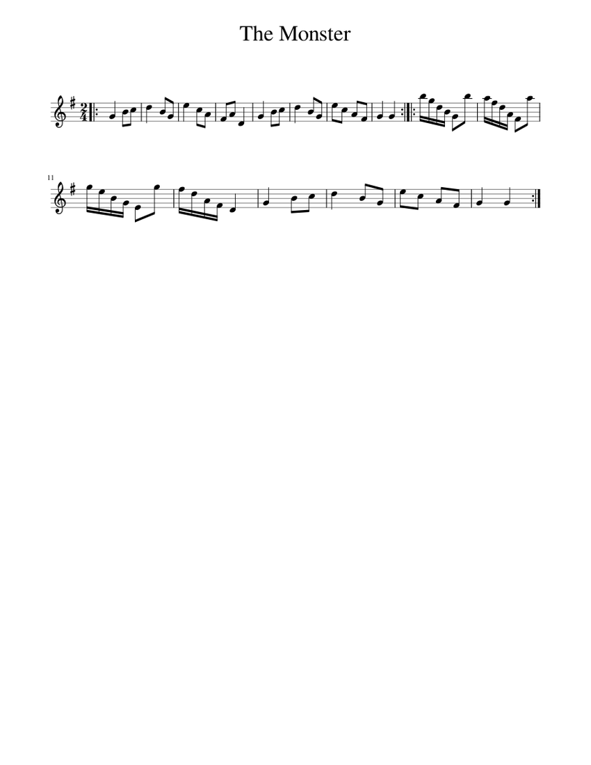 The Monster Sheet music for Piano (Solo) Easy | Musescore.com
