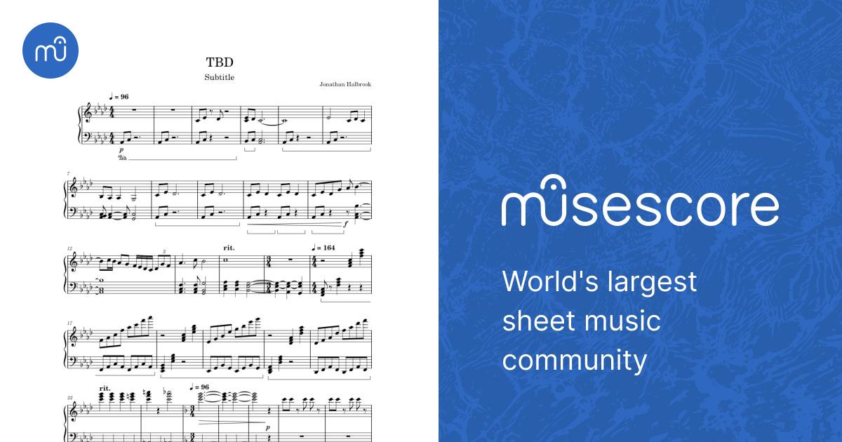 Thank You Sheet Music for Piano (Solo) | MuseScore.com