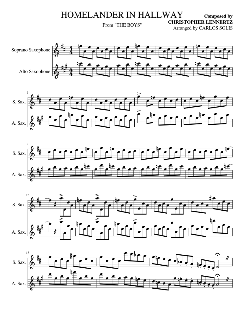 HOMELANDER IN HALLWAY (THE BOYS) by CARLIT0CHURRIT0 Sheet Music for ...