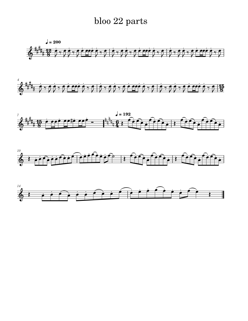 Riffs and Revelations – bloo 22 tpt 3 parts Sheet music for Trumpet in ...