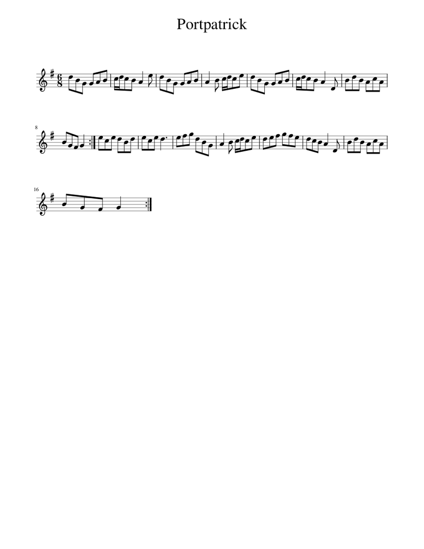 Portpatrick Sheet music for Piano (Solo) Easy | Musescore.com