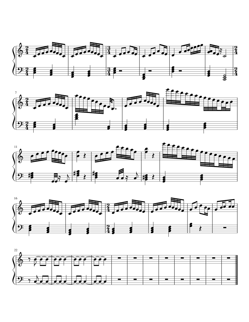 Piano Composition Sheet music for Piano (Solo) Easy | Musescore.com