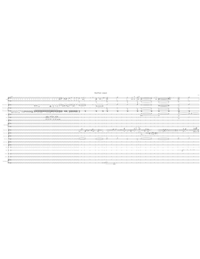 Dead Voxel - original Sheet music for Piano, Vocals, Guitar, Bass ...