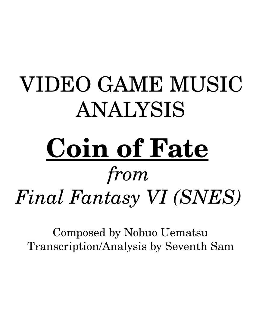 Coin of Fate from Final Fantasy VI (OST) - Video Game Music Analysis ...