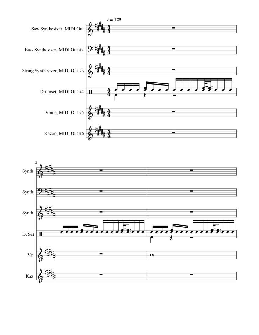 Shooting Stars - Bag Raiders Meme Song Sheet Music for Vocals, Kazoo ...