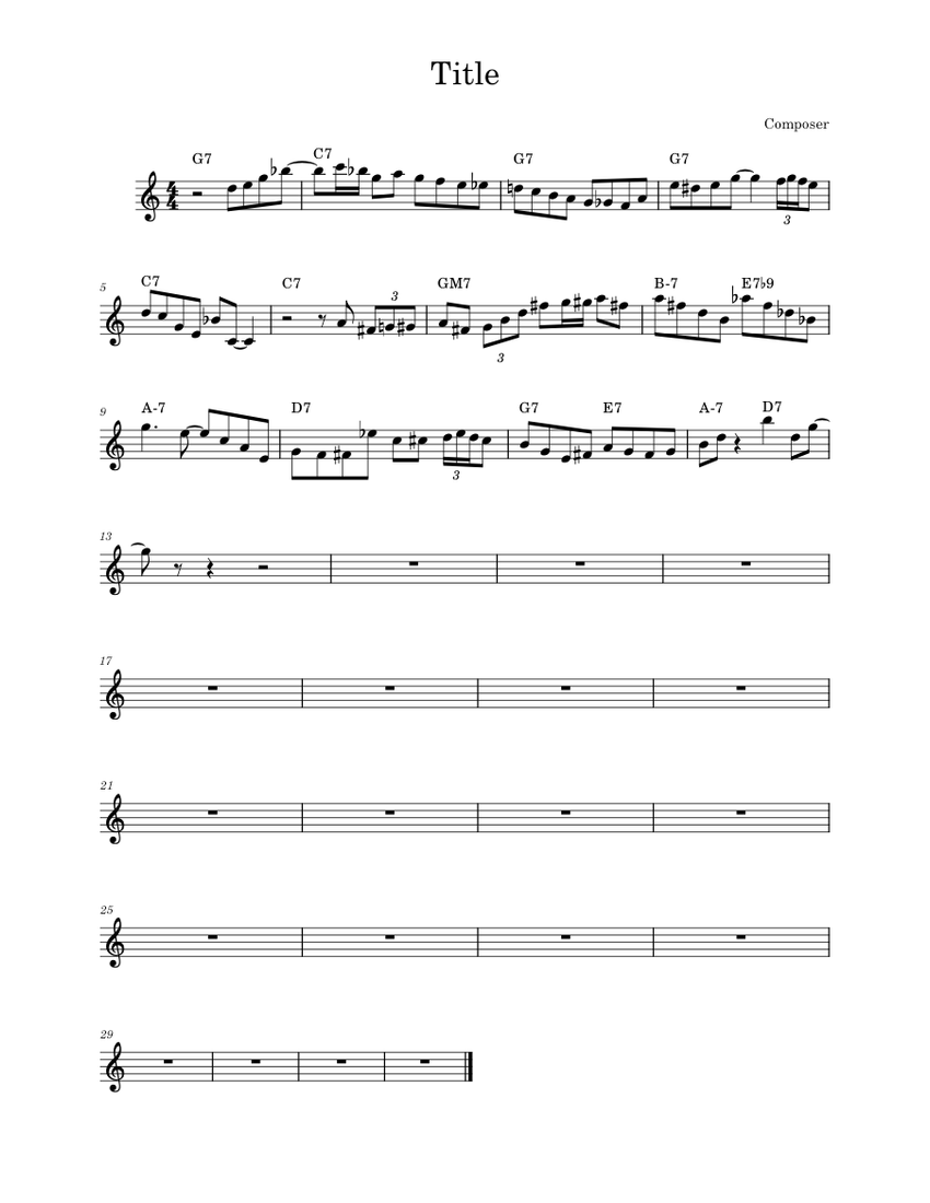 Tiny's Tempo – Charlie Parker & Tiny Grimes Sheet Music with Chords for ...