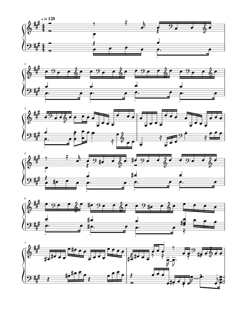 Escape Sheet music for Piano (Solo) | Musescore.com